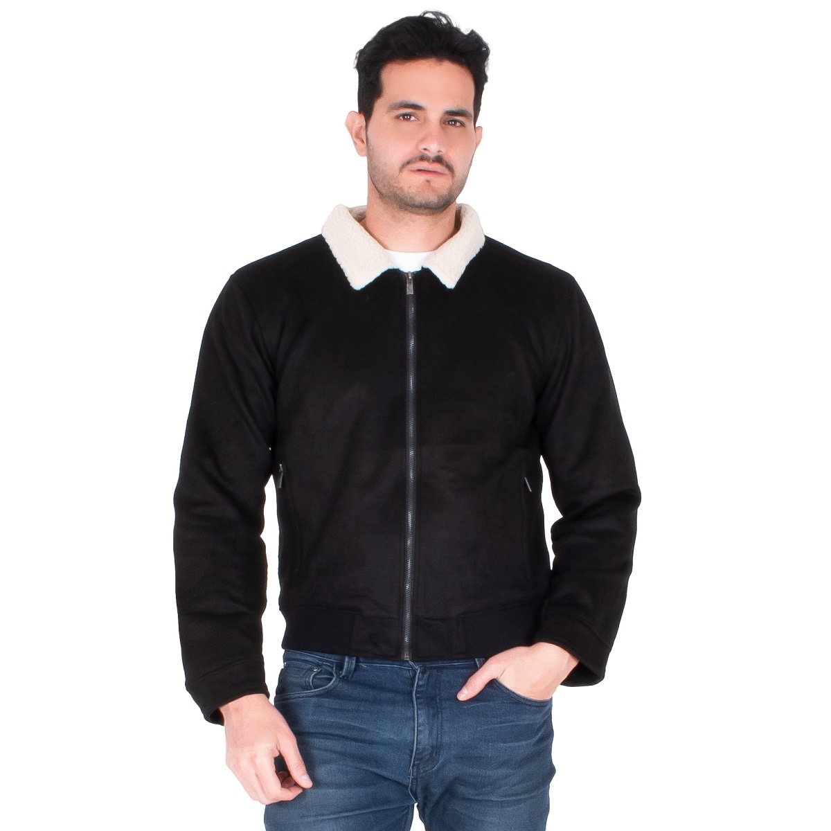 Chamarra Negro Talla Grande para Hombre Generra
