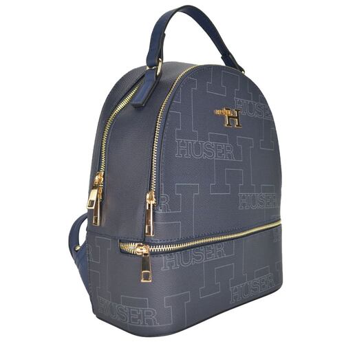 Backpack Huser monograma azul marino PB0091BK1