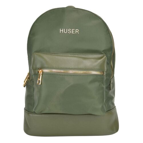 Bolsa Huser Tipo BackPack color verde con bolsa crossbody Mod. BF22 ...
