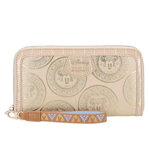Cartera zip around W Capsule color beige Modelo HBAUWERS7CW