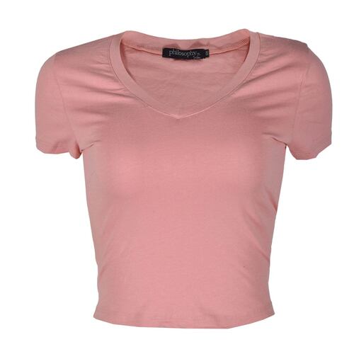 Playera lisa Philosophy Jr M Rosa
