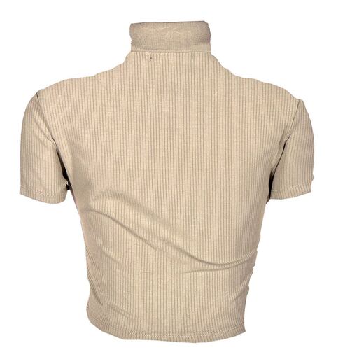 Playera corta Philosophy jr talla mediana color cafe claro modelo 10084TH