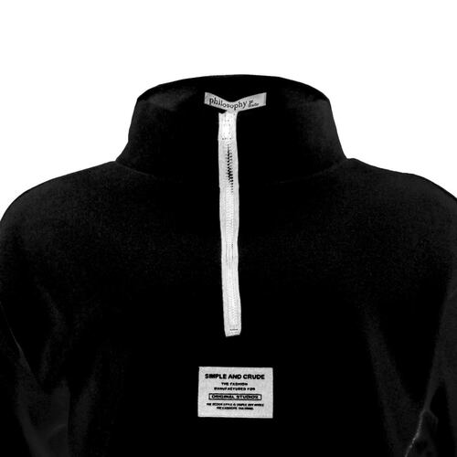 Sudadera manga ranglán Philosophy talla mediana color negro modelo LF202