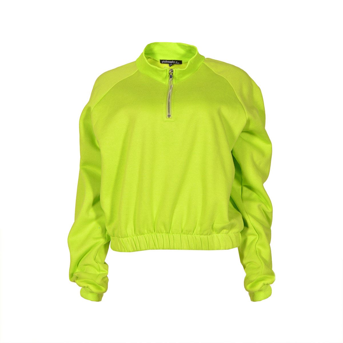 Sudadera manga ranglán Philosophy talla grande color verde modelo lf7104
