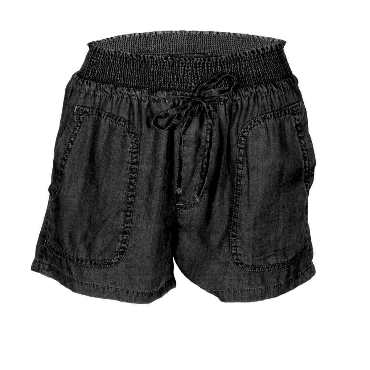 Short con elástico Philosophy talla mediana color negro modelo 6775PY