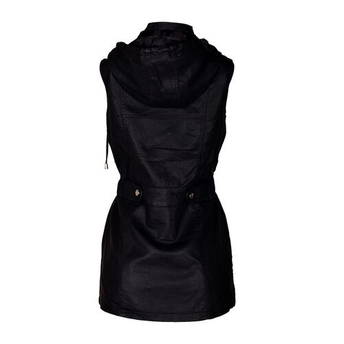 Chaleco con capucha Philosophy Jr talla extra grande color negro modelo ...