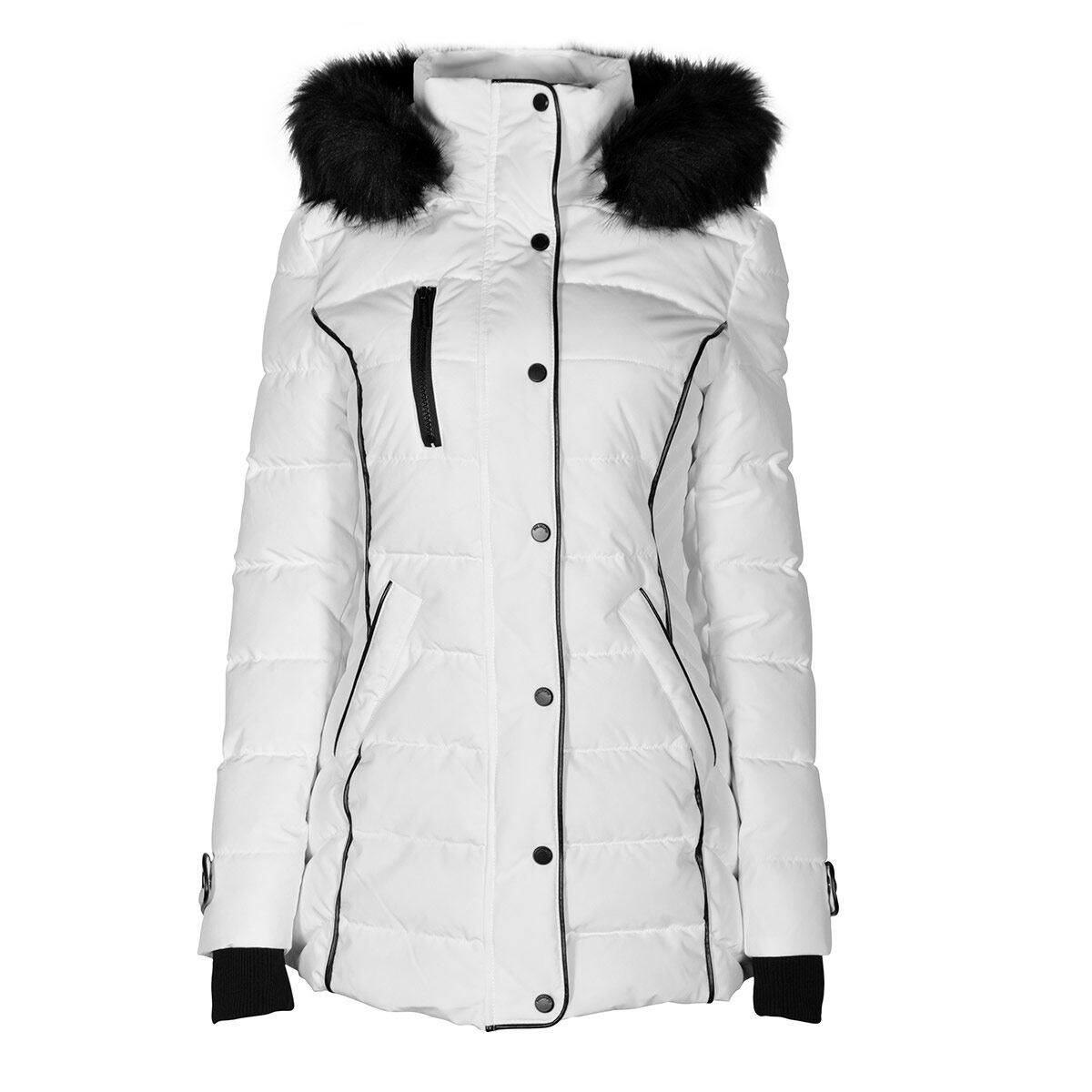 Chamarra con pelo Philosophy talla extra grande color blanco modelo LJN3641