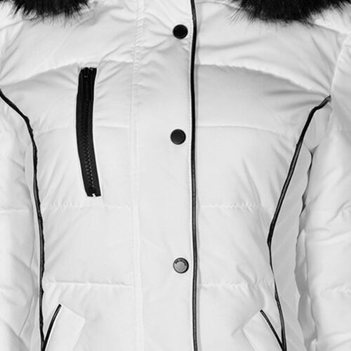 Chamarra con pelo Philosophy talla extra grande color blanco modelo LJN3641