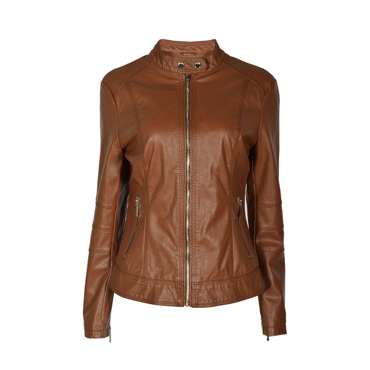 Chamarra corta Philosophy Jr talla chica color cafe medio modelo SJP6506