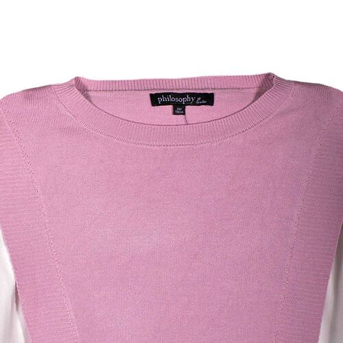 Suéter liso Philosophy Jr talla unitalla color rosa modelo HH2216