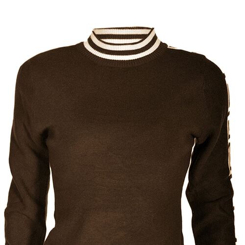 Suéter cuello alto Philosophy Jr talla grande color cafe medio modelo ...