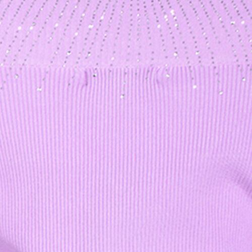 Suéter tejido Philosophy Jr talla grande color morado claro modelo XN5035