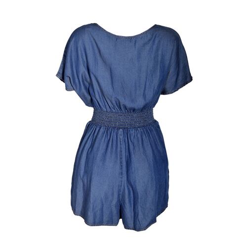 Rumper smock Philosophy talla grande color azul obscuro modelo 70575