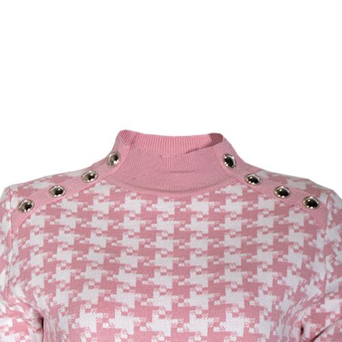 Suéter estampado Philosophy talla mediana color rosa combinado modelo HH265