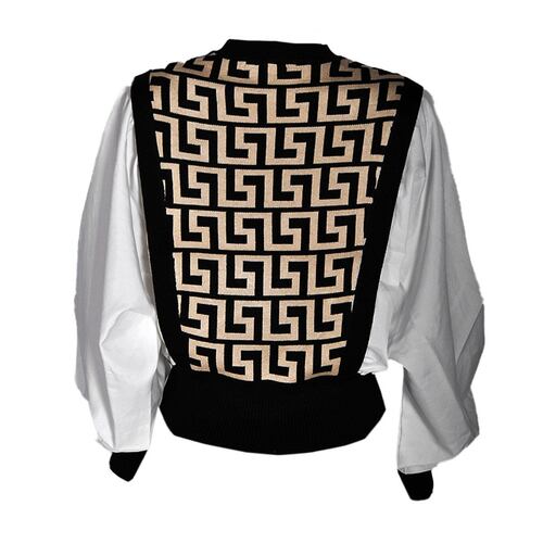 Suéter estampado Philosophy talla unitalla color negro combinado modelo ...