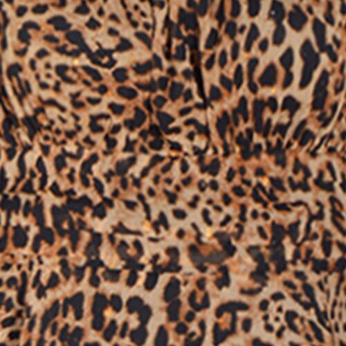 Vestido corto Philosophy Jr talla grande color cafe combinado modelo 70963