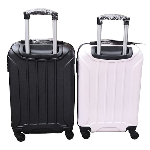 Set de 2 Maletas 20" Richmount Rosa Negro con cerradura