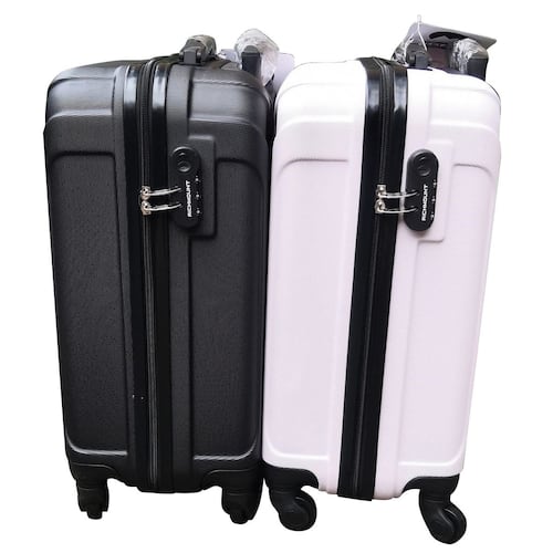 Set de 2 Maletas 20" Richmount Rosa Negro con cerradura