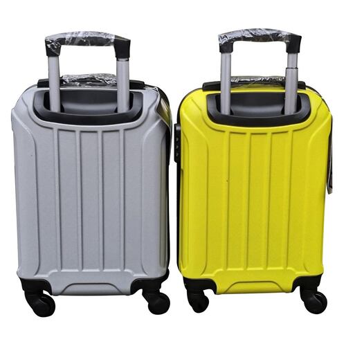 Set de 2 Maletas 20" Richmount Amarillo Plata con cerradura