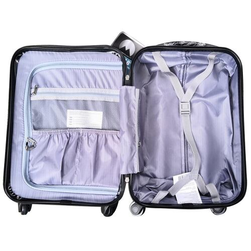 Set de 2 Maletas 20" Richmount Amarillo Plata con cerradura
