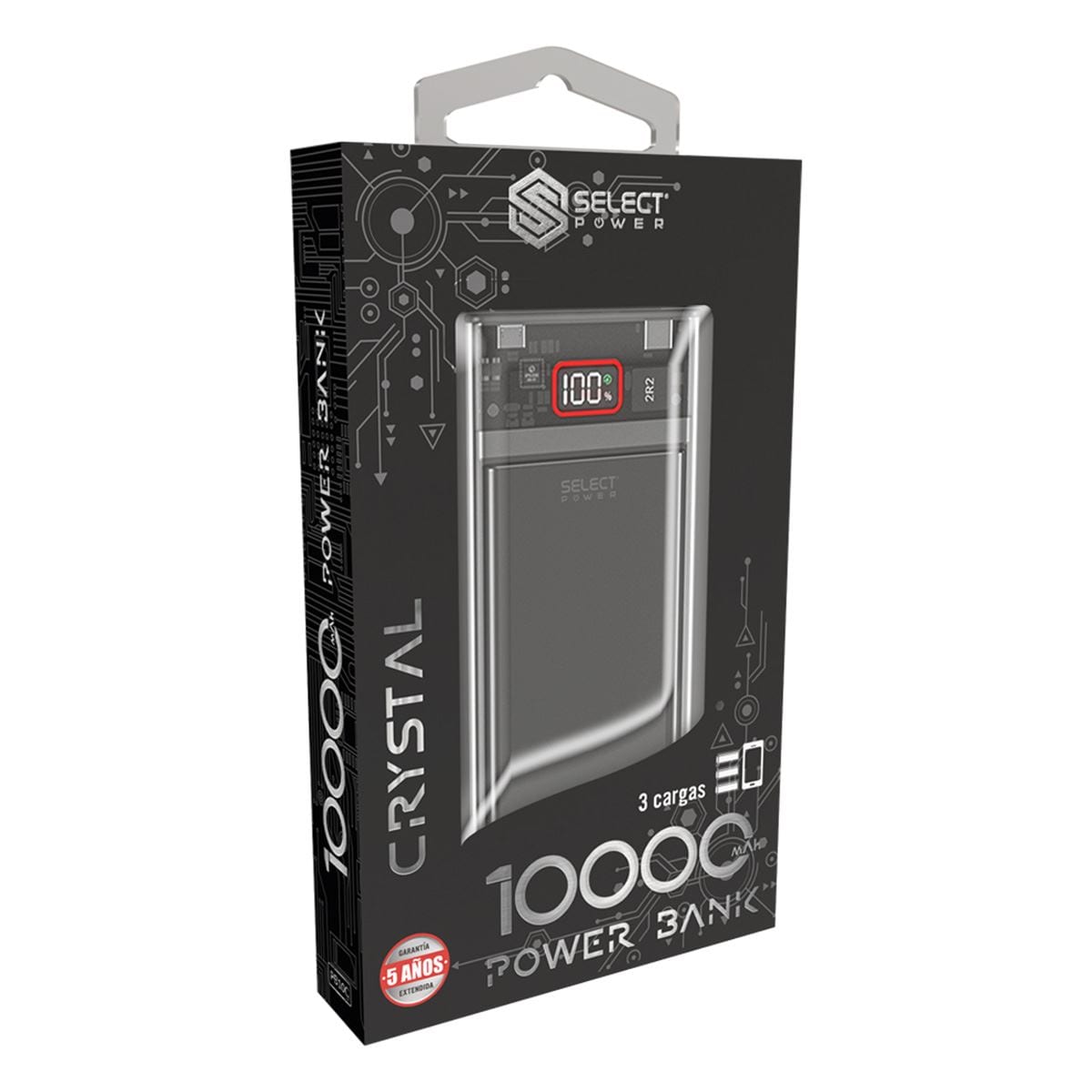 Power Bank Select Power 10,000 mah Crystal