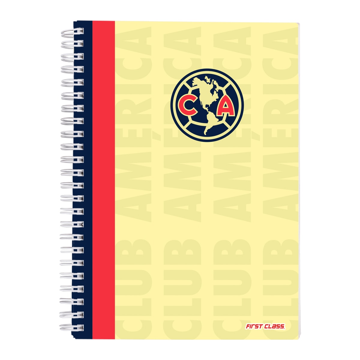 Cuaderno Profesional Engargolado de 160 Hojas a Raya Club América FIRST ...