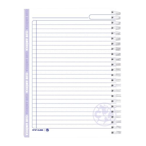 Cuaderno Profesional Engargolado de 160 Hojas a Raya Club América FIRST ...