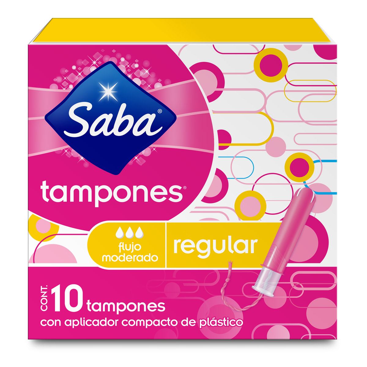 Tampones Compactos Regular 10 Piezas Saba