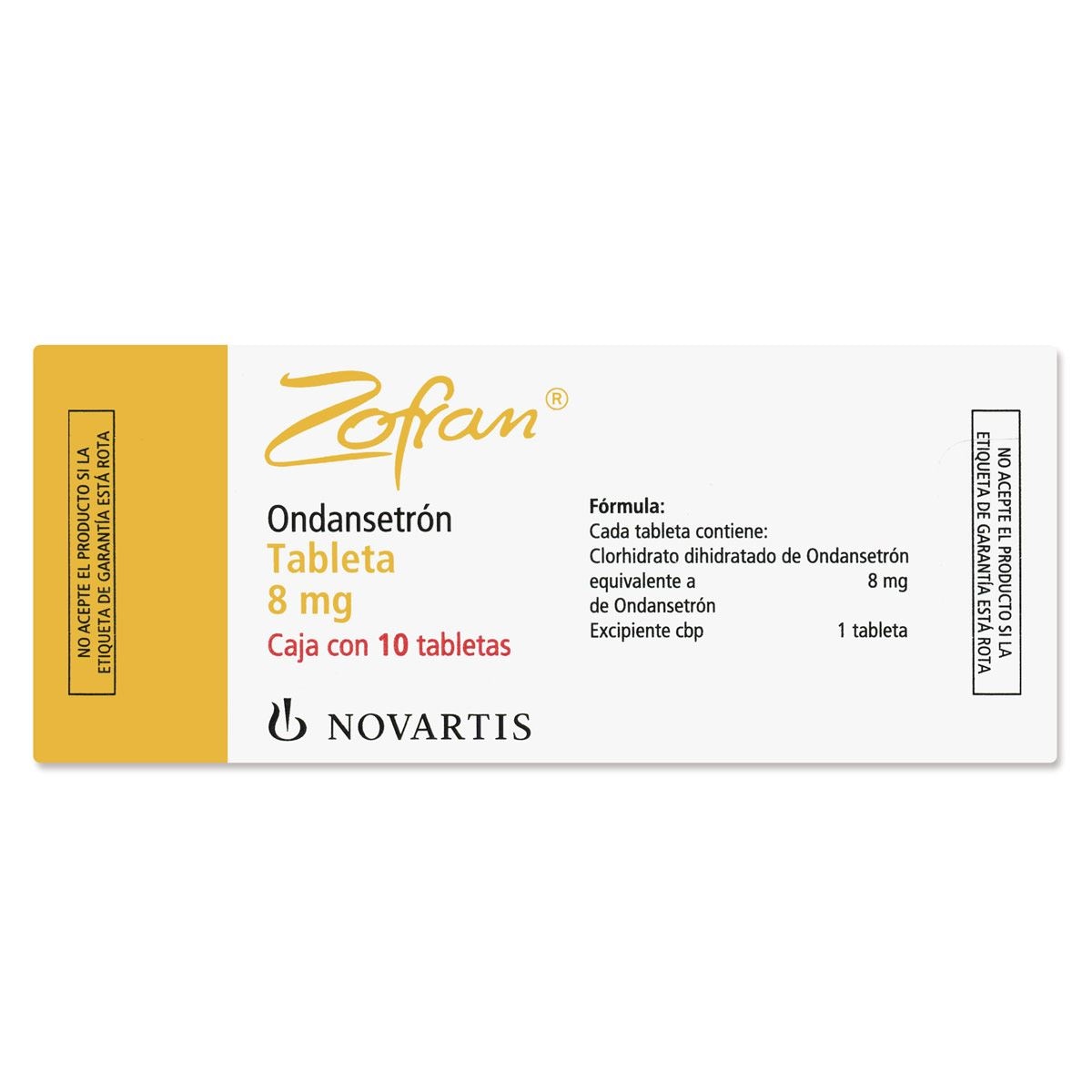 ZOFRAN 8 MG TAB CAJA C/10