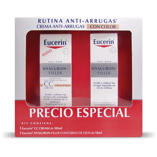Eucerin Pack HF CC Cream Tono Medio + HF Contorno De Ojos