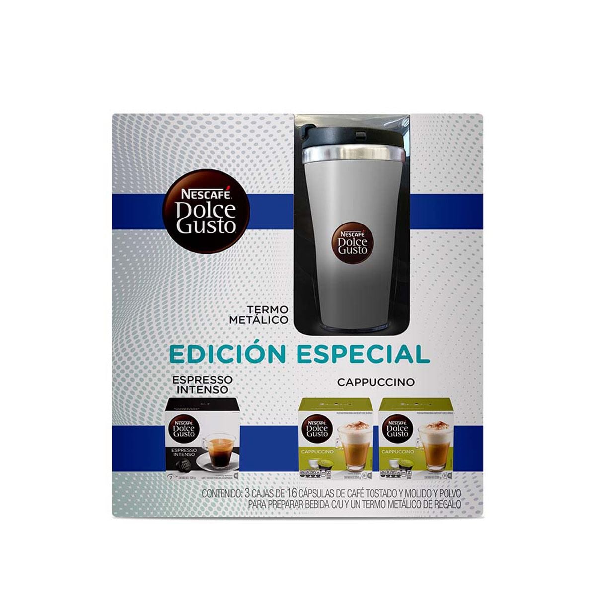 Nescafé Dolce Gusto 3 Pack + Termo Capuccinos