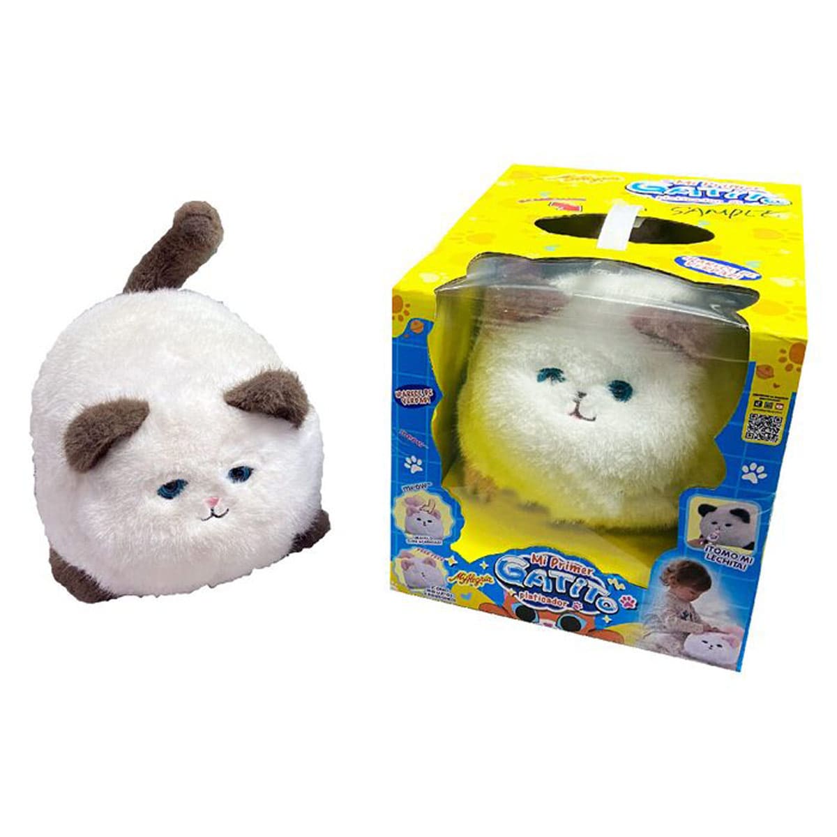 Peluche Mi Primer Gatito Platicador Mi Aalegría