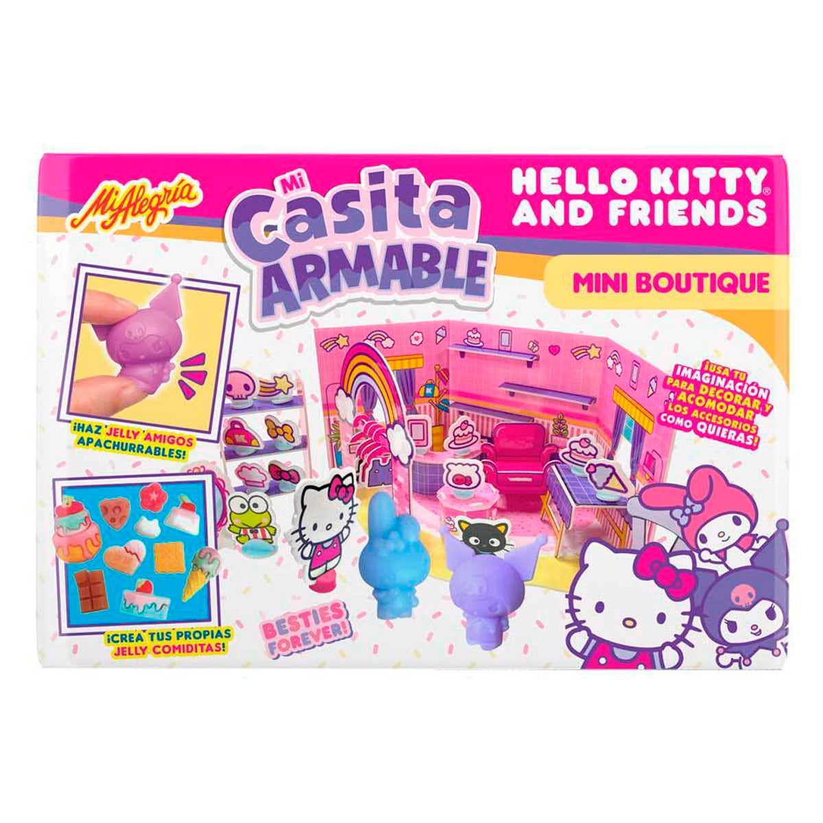 Hello Kitty Kuromi Casita Armable de Carton 2518 Mi Alegría