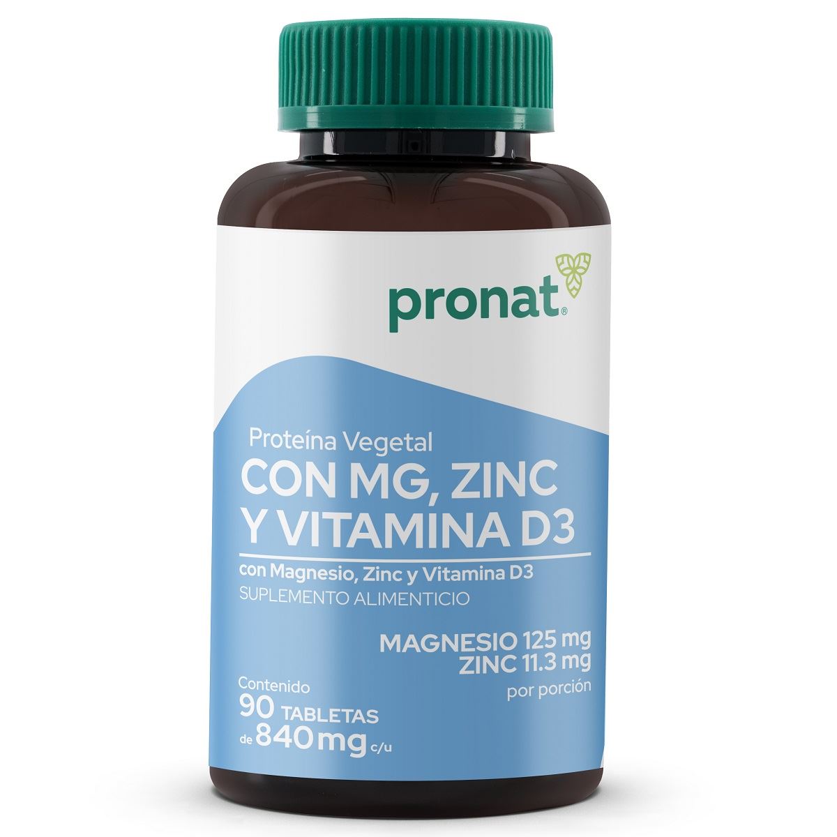 Pronat Proteína Vegetal con Magnesio, Zinc & Vit D3 90caps