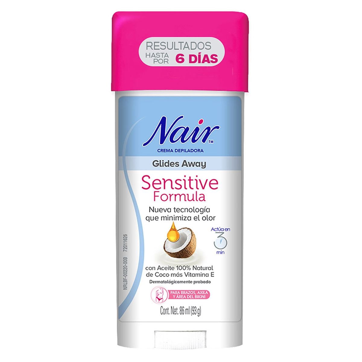 Crema Depilatoria para Piel Sensible con Aceite 100% Natural de Coco ...