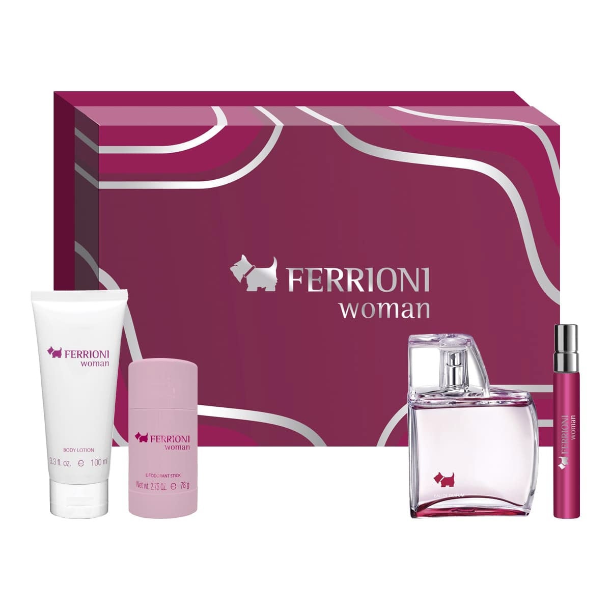 Estuche Fragancia Ferrioni Woman Eau De Parfum 100 Ml + Perfumero 10 Ml ...