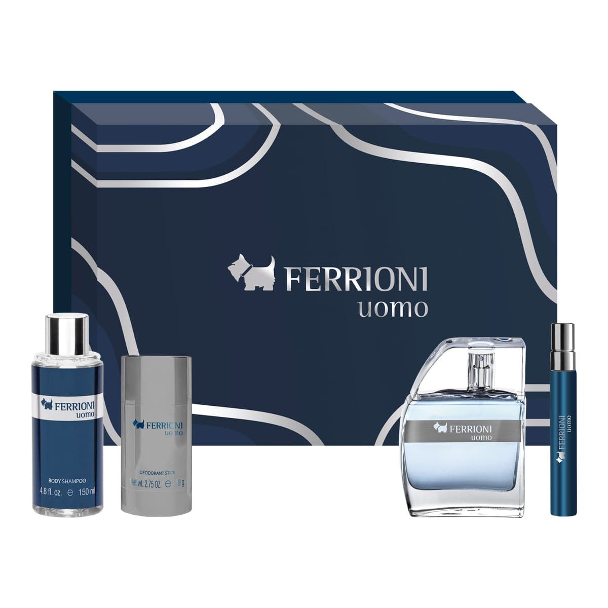 Estuche Fragancia Ferrioni Uomo Eau De Toliet 100 Ml + Perfumero 10 Ml ...