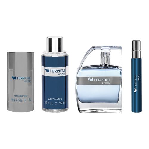 Estuche Fragancia Ferrioni Uomo Eau De Toliet 100 Ml + Perfumero 10 Ml ...