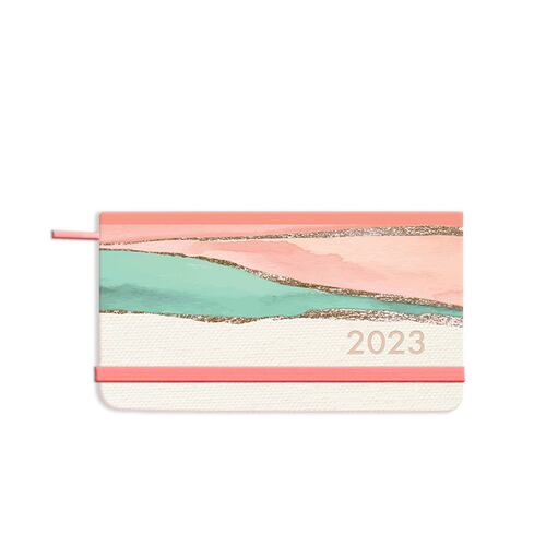 Agenda personal pastel rosa