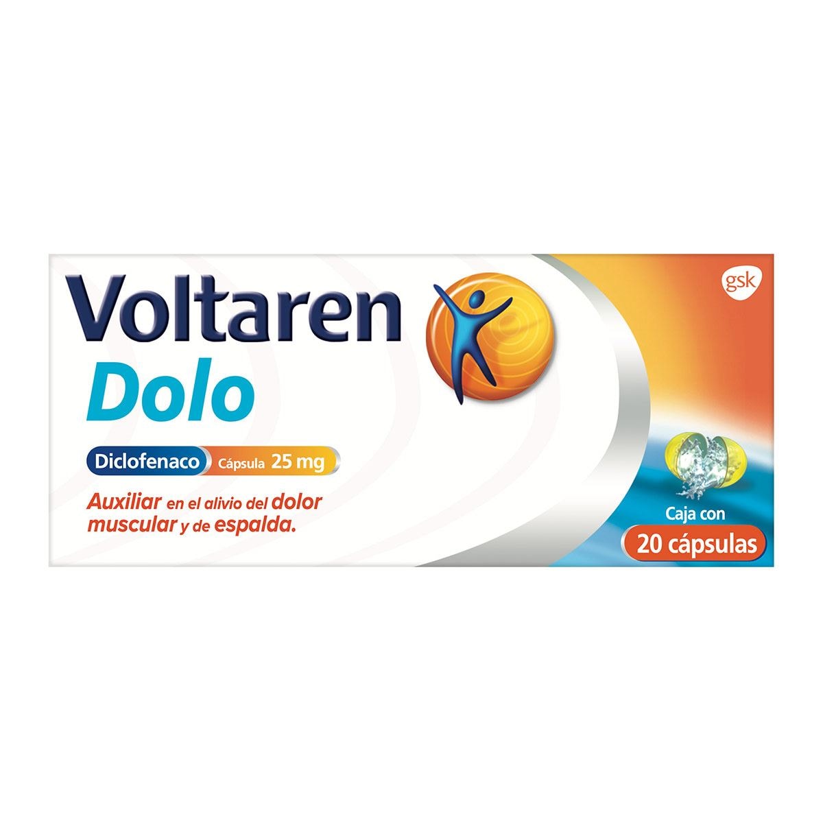 Capsulas Voltaren Dolo 20 Unidades 25mg