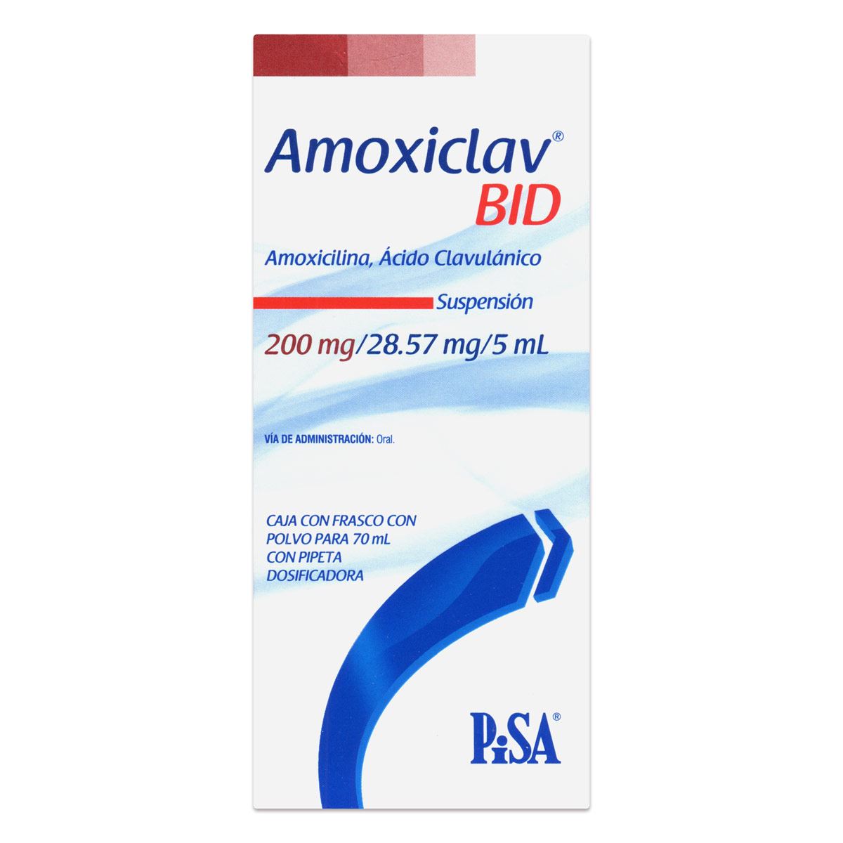 Amoxiclav bid 200 28.57 mg susp70 ml