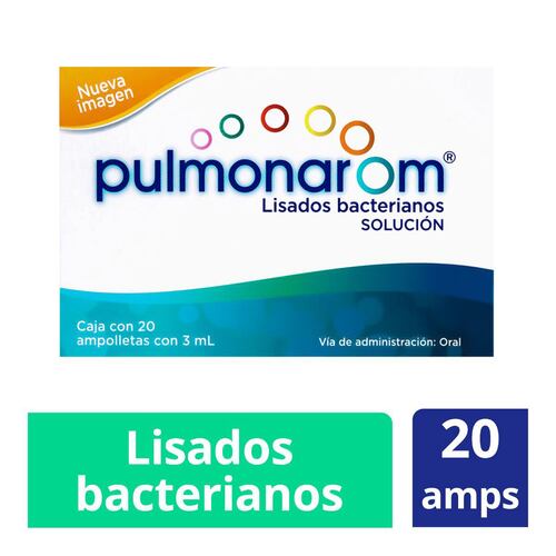 Pulmonarom solución ingerible 3ML 20 ampolletas