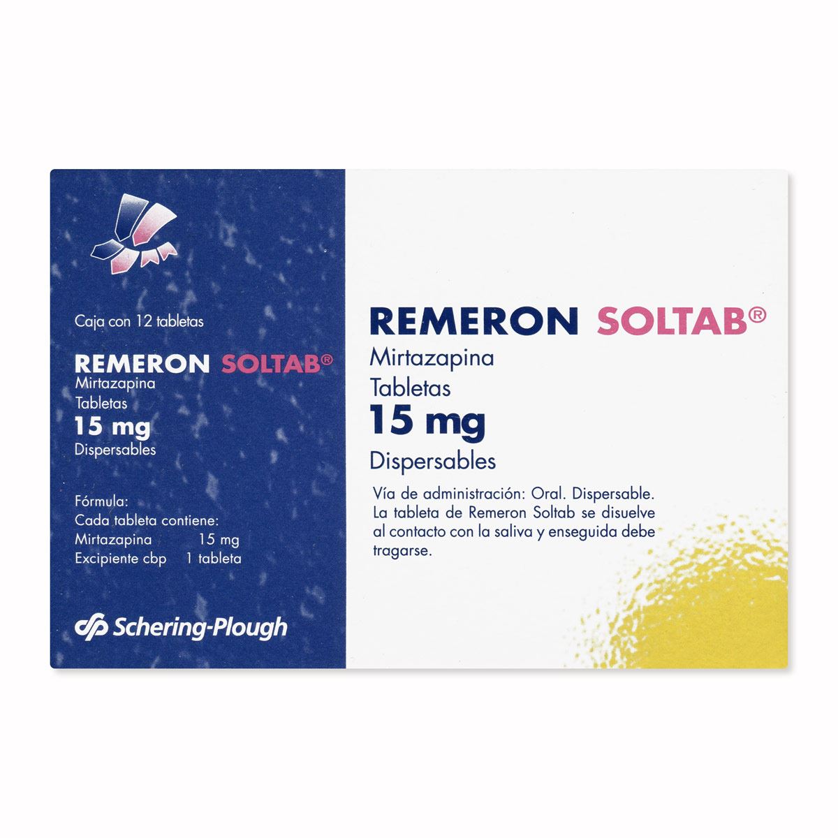 REMERON SOLTAB 15 MG 12 TAB DISP