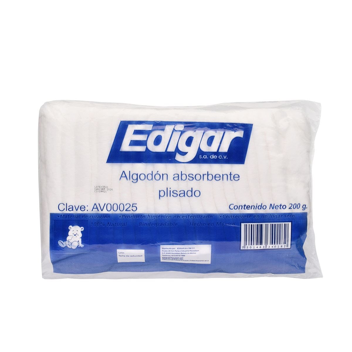 ALGODÓN PLISADO EDIGAR 200 G