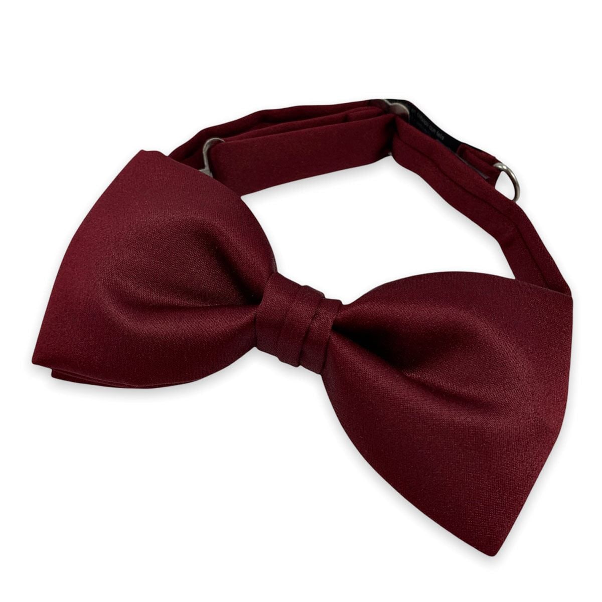 Moño Carlo Corinto con Diseño Elegante Liso Color Vino