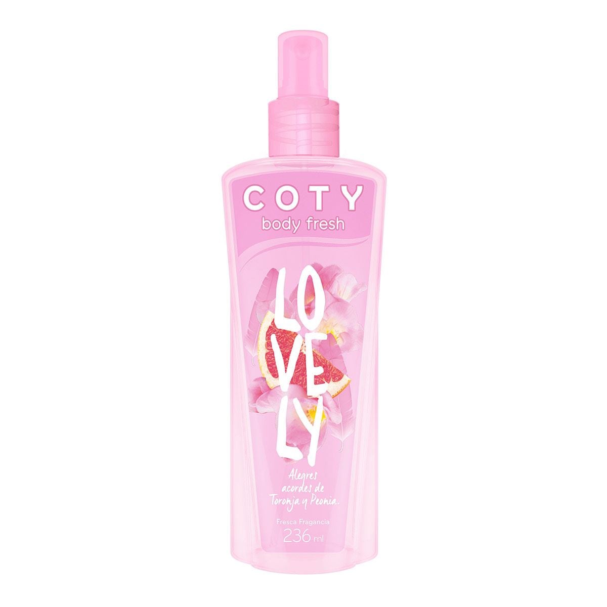 Fragancia Corporal Coty Body Fresh Lovely para mujer 236 ml
