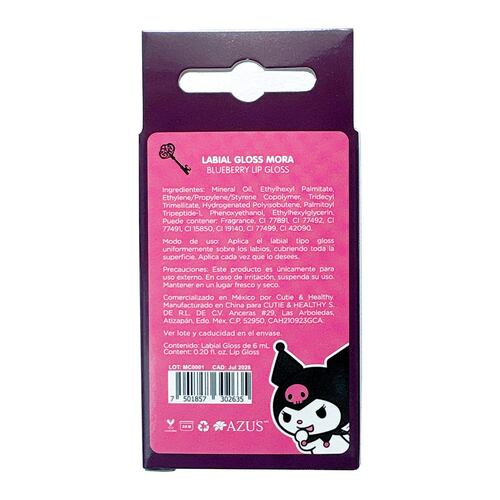 Labial Lip Gloss Kuromi Berry Cute Azus