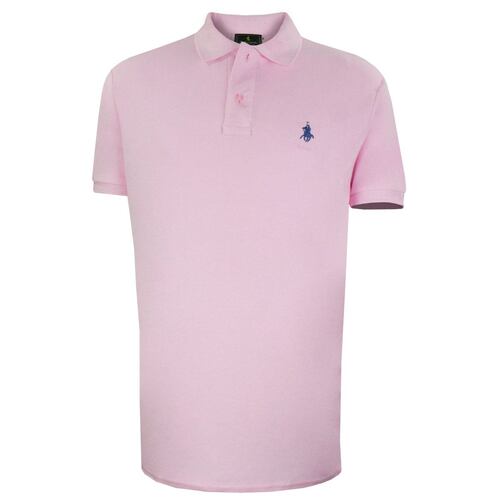 Playera Polo Mc liso algodón Ch rosa