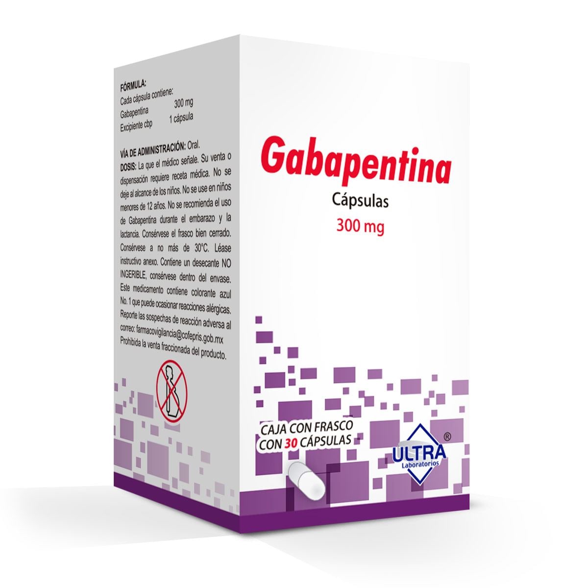 GABAPENTINA 300 MG 30 CAPS LGEN