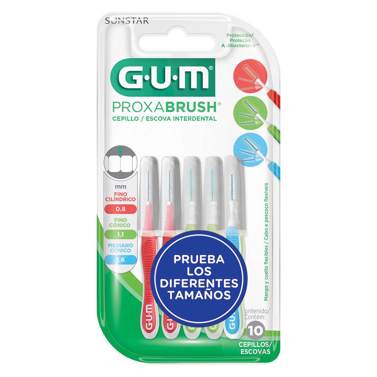Cepillo interdental Proxabrush® 10pzs. - GUM®